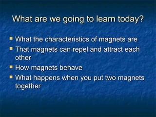 Intro to magnets | PPT