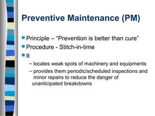Intro to maintenance | PPT | Mechanical and Industrial Engineering ...