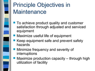 Intro to maintenance | PPT