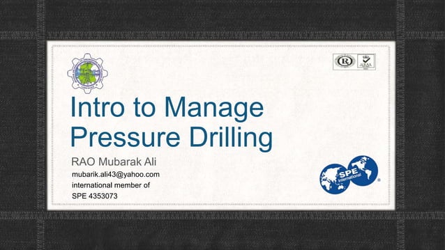 Introduction to manage pressure drilling | PPTX | Geology | Science