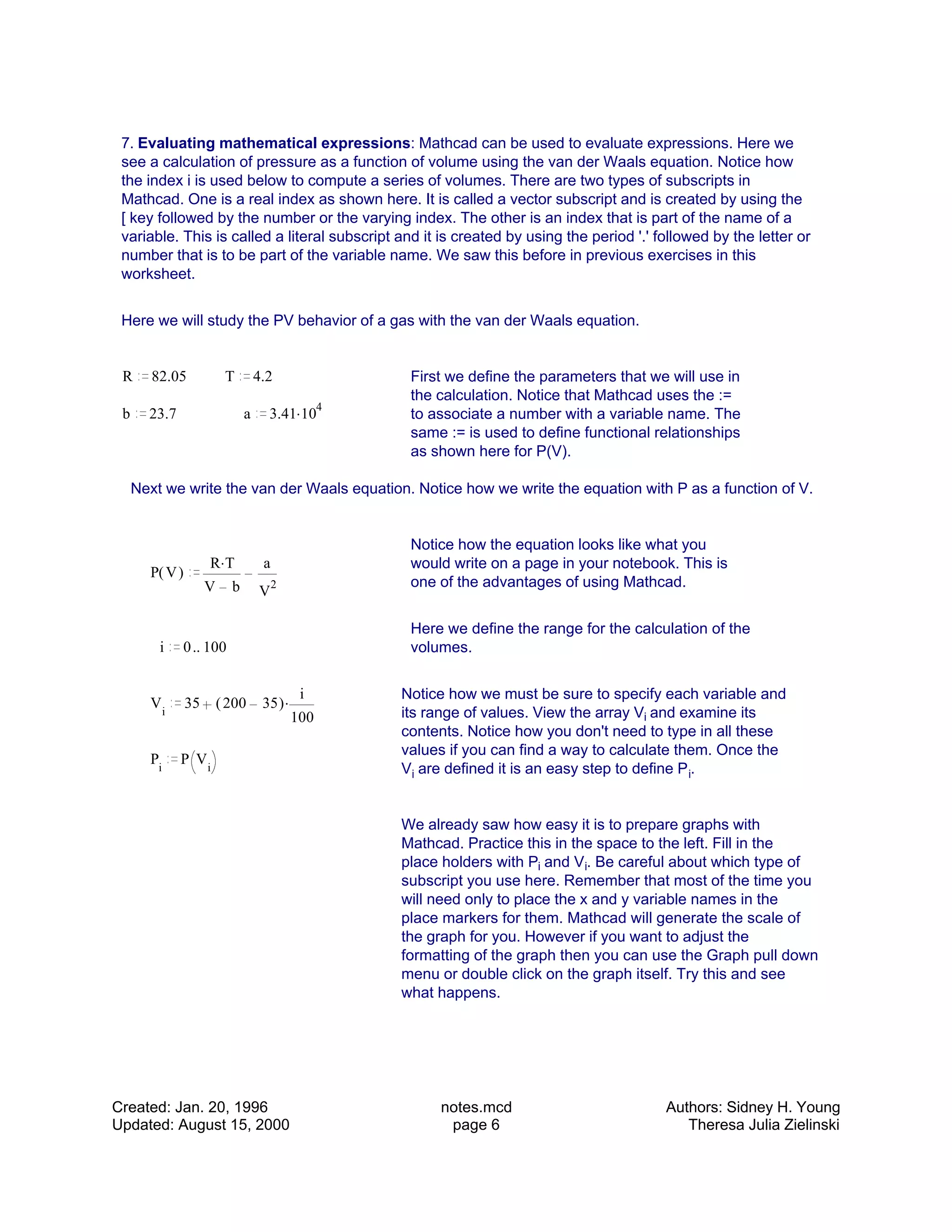 Intro to mathcad | PDF
