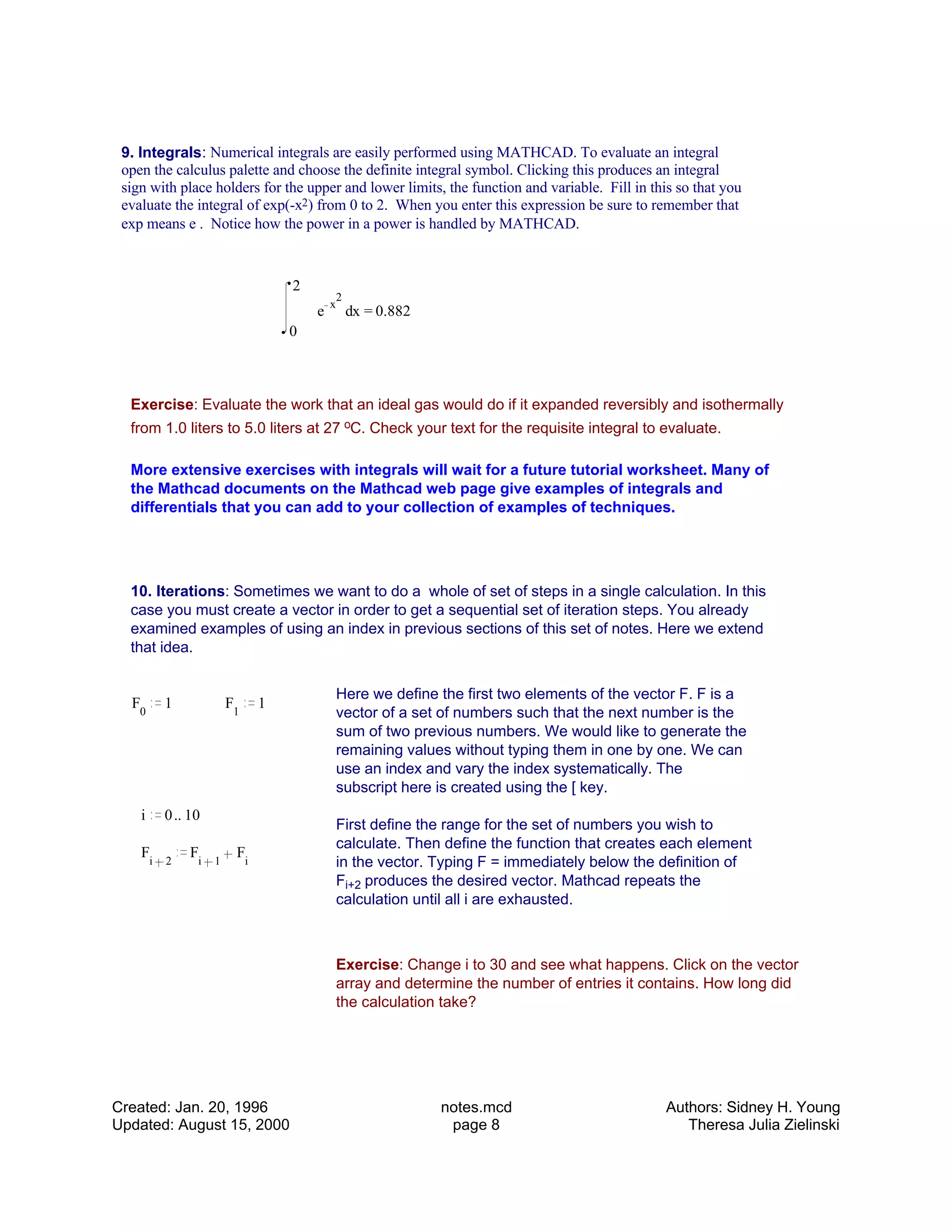 Intro to mathcad | PDF