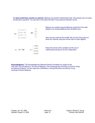 Intro to mathcad | PDF