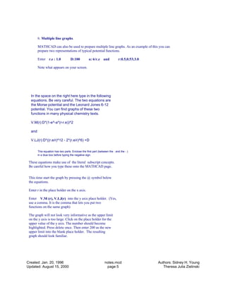 Intro to mathcad | PDF