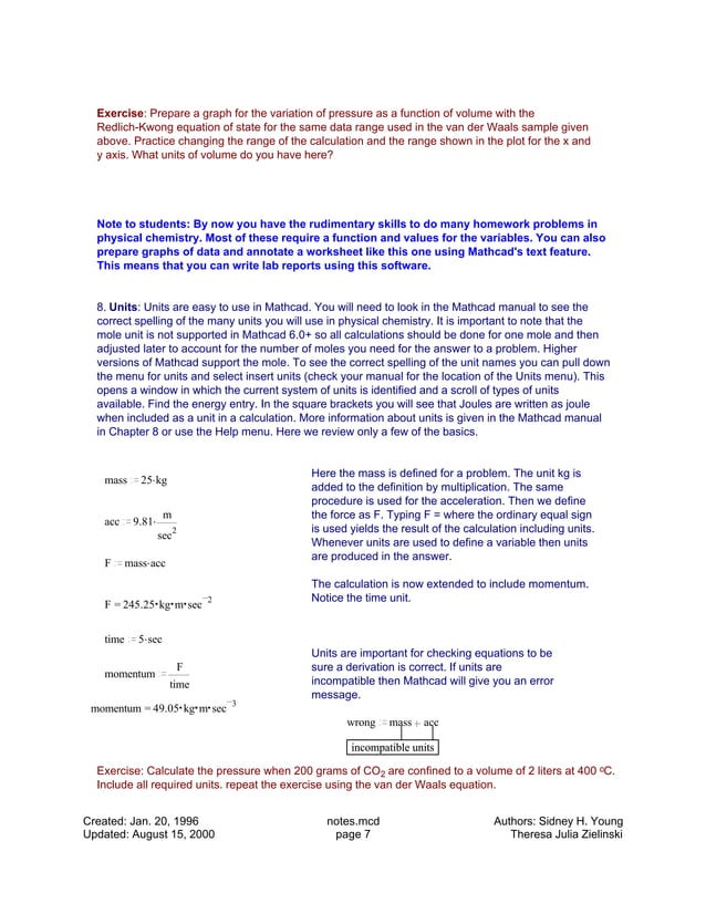 Intro to mathcad | PDF