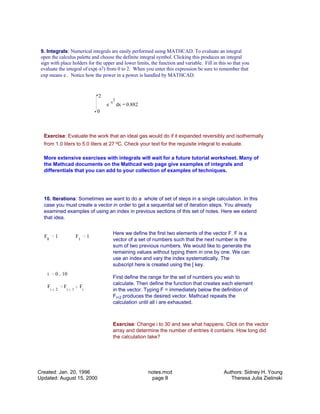 Intro to mathcad | PDF