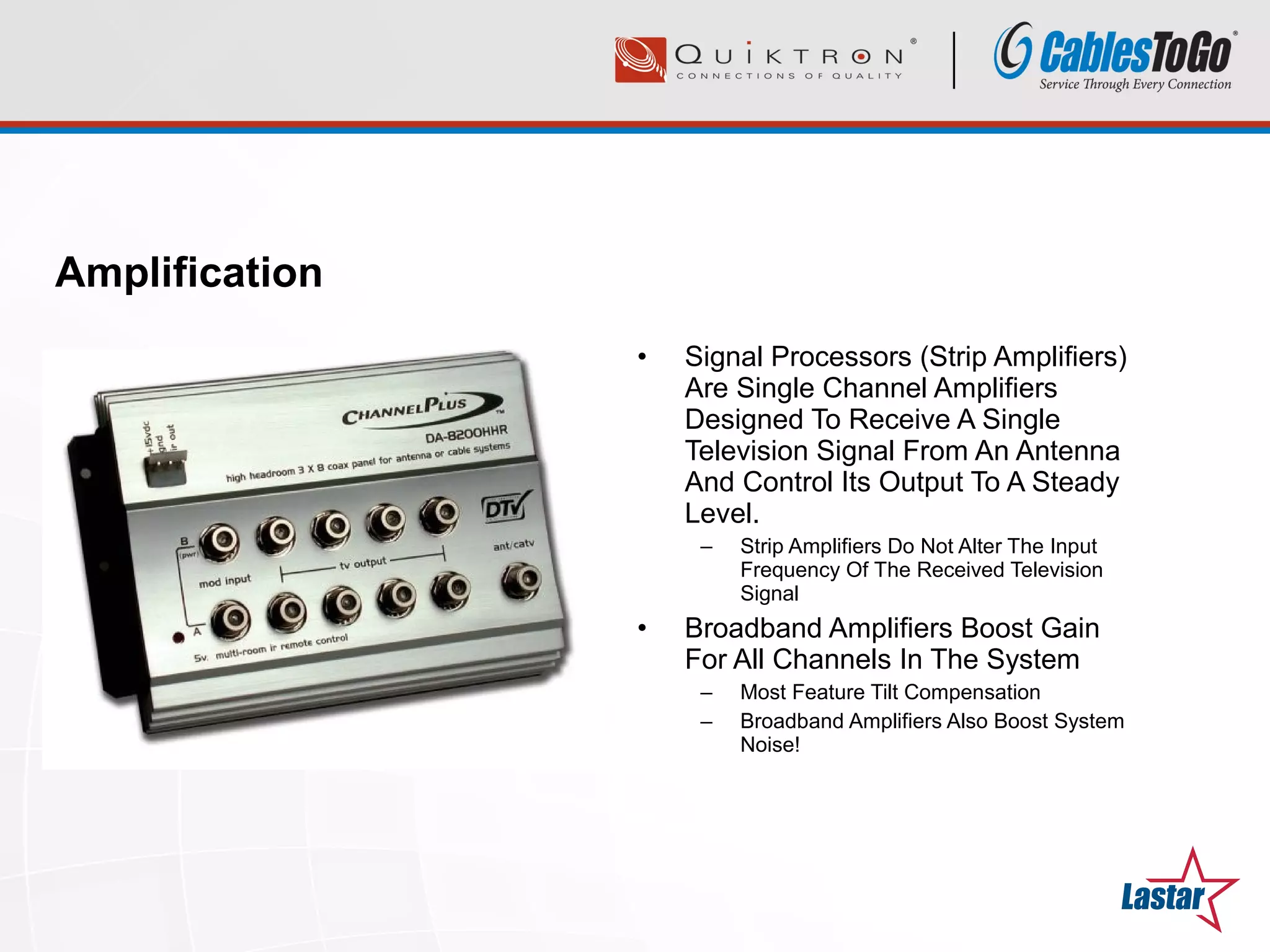 An Introduction and Overview of MATV Technology | PPT