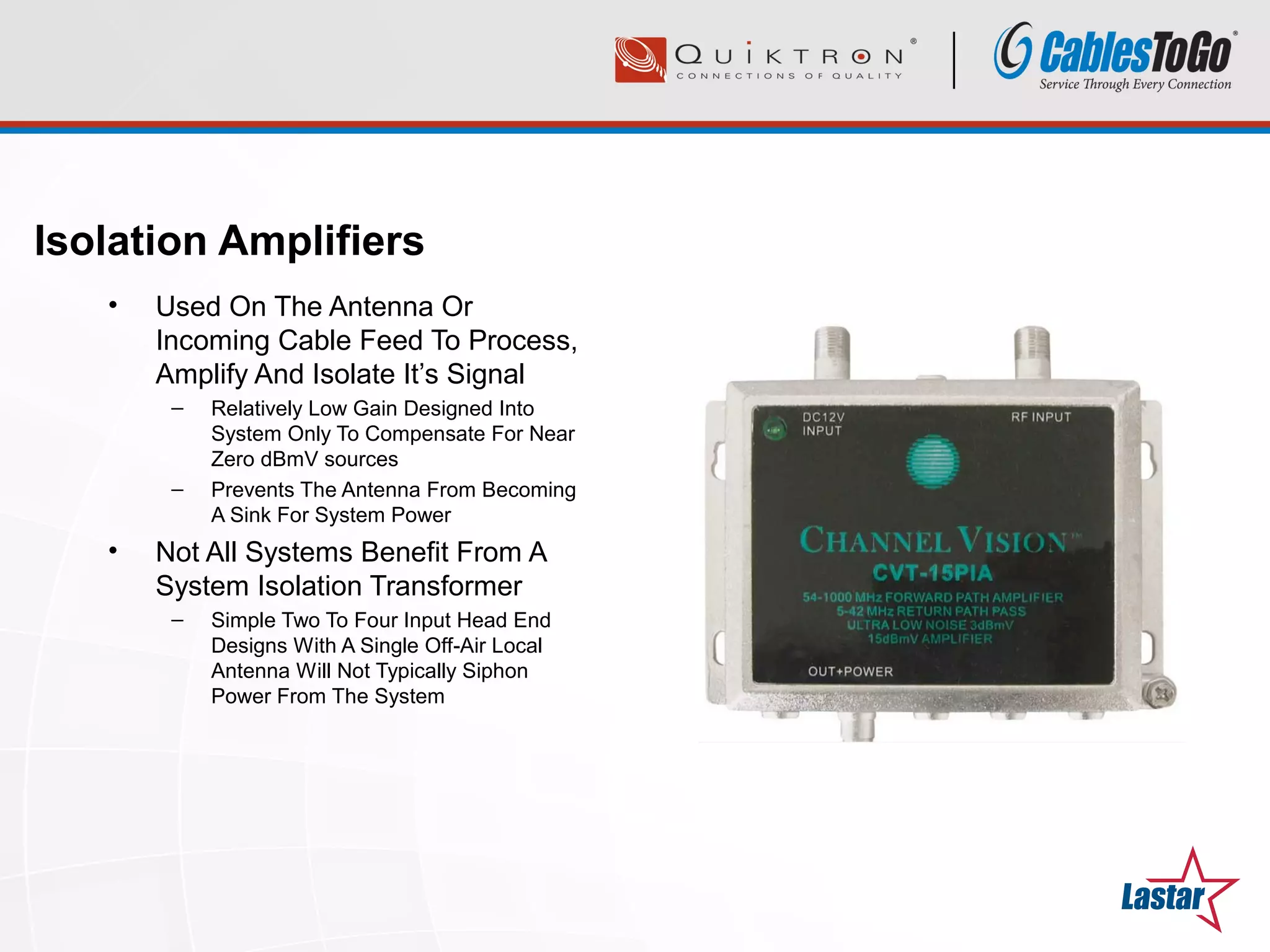 An Introduction and Overview of MATV Technology | PPT