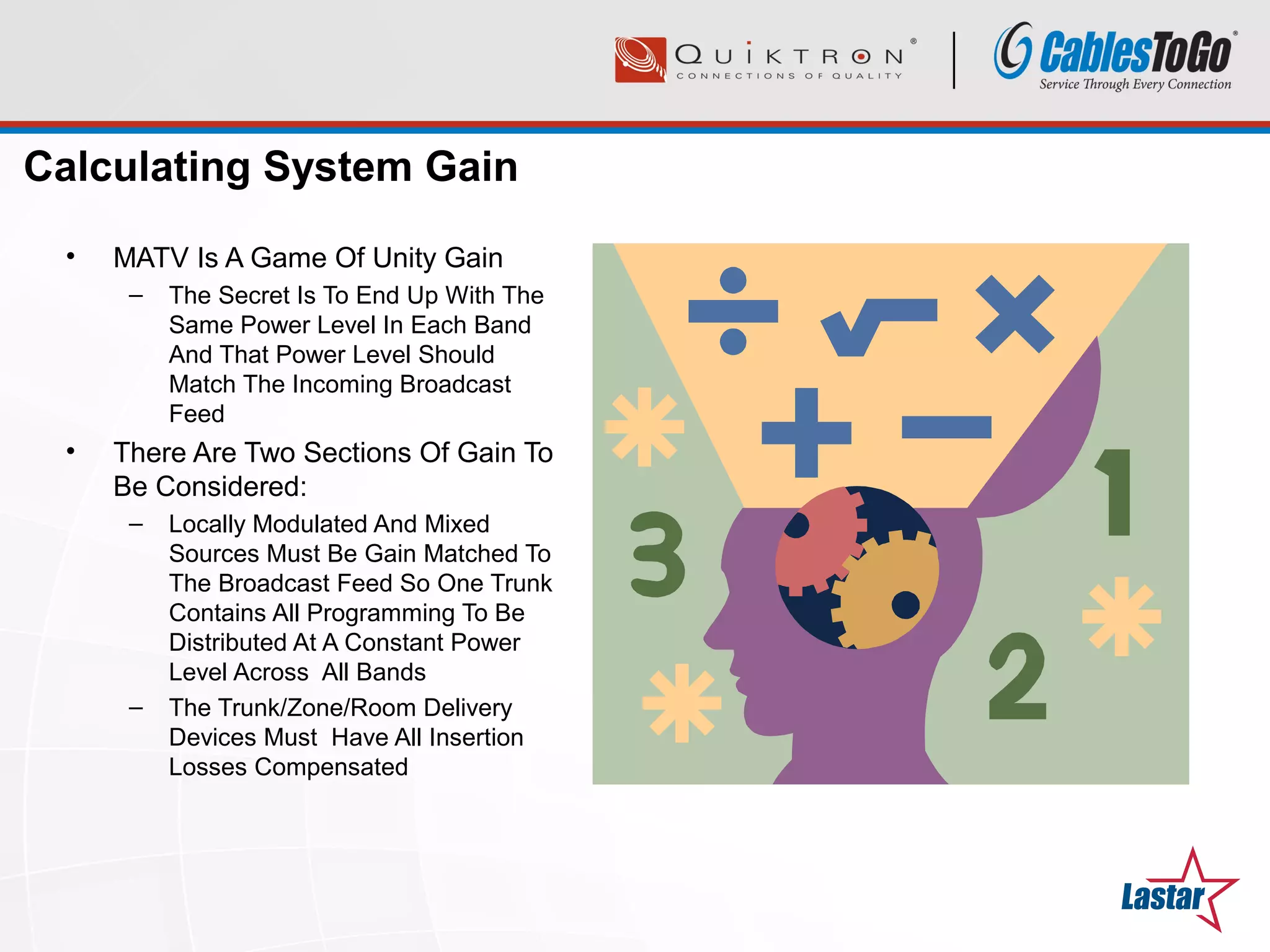 An Introduction and Overview of MATV Technology | PPT