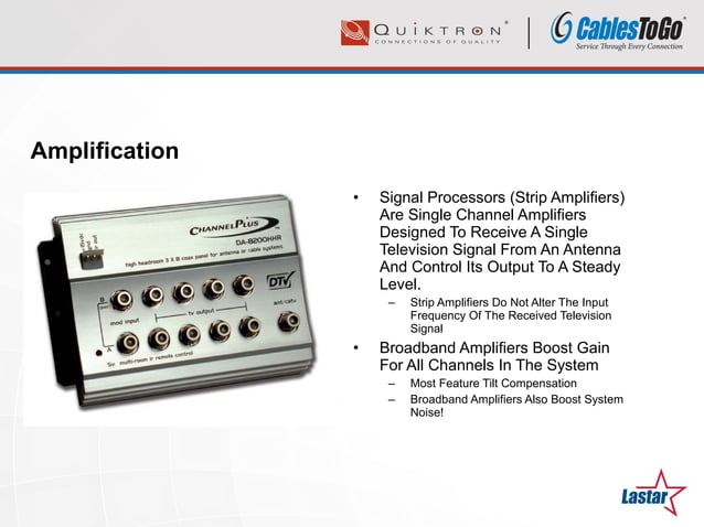 An Introduction and Overview of MATV Technology | PPT | Digital Audio ...