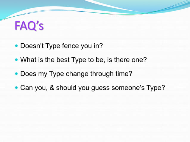 Introduction to the Myers-Briggs Personality Type | PPTX