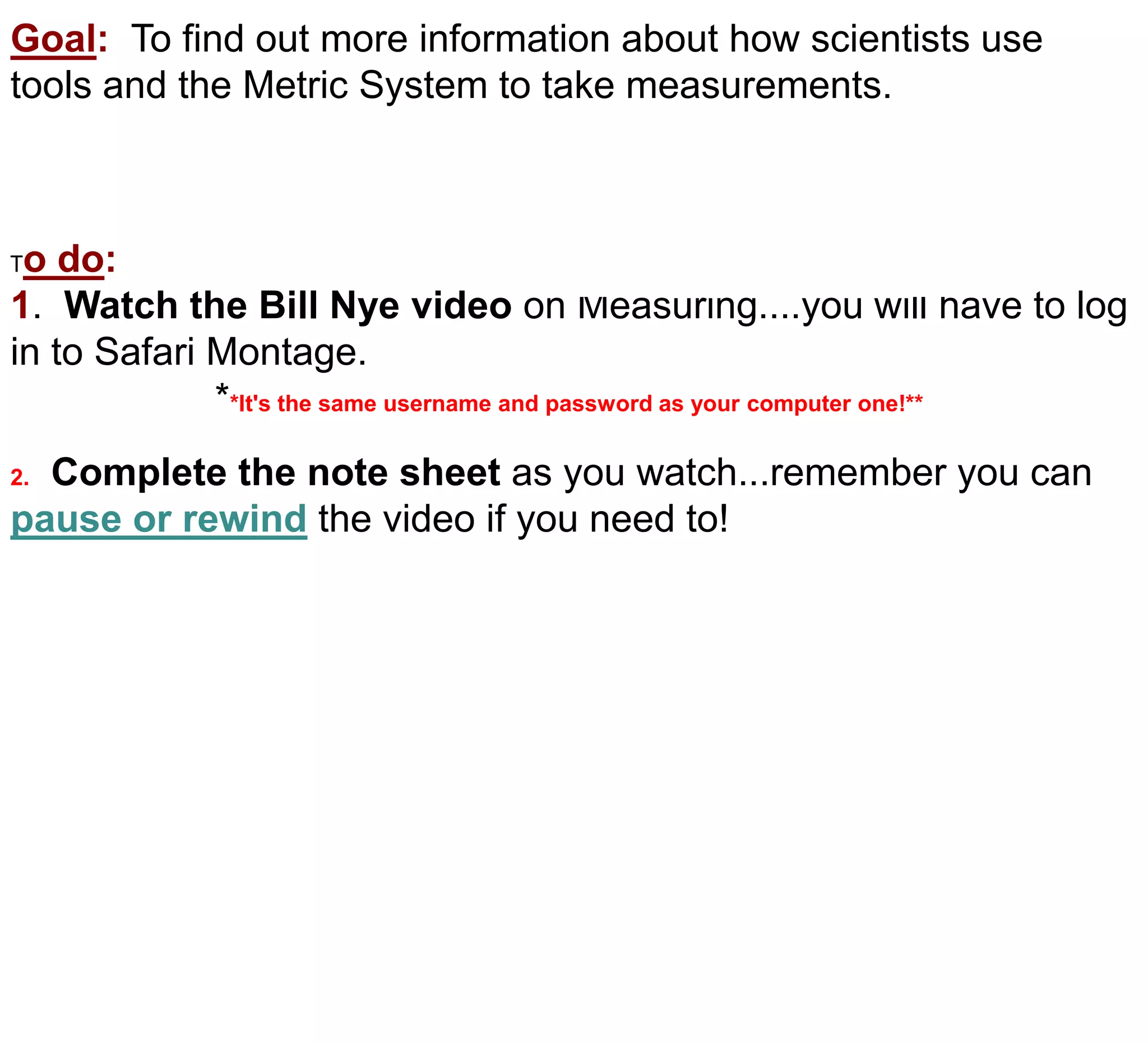 Intro to measurement and ruler notes | PPT