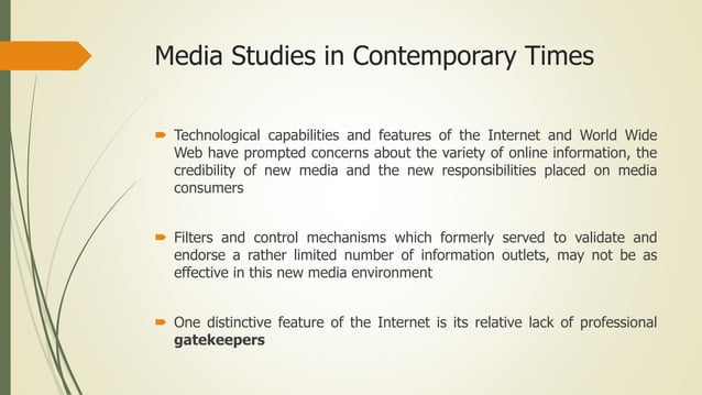 Intro to media studies | PPTX | Media Industry | Industries