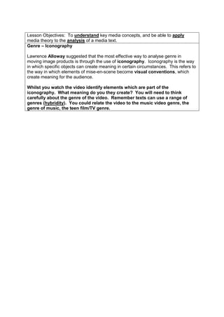 Introduction to media theory | DOCX