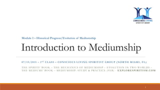 Intro to mediumship lesson 1 | PDF | Christianity | Religion & Spirituality