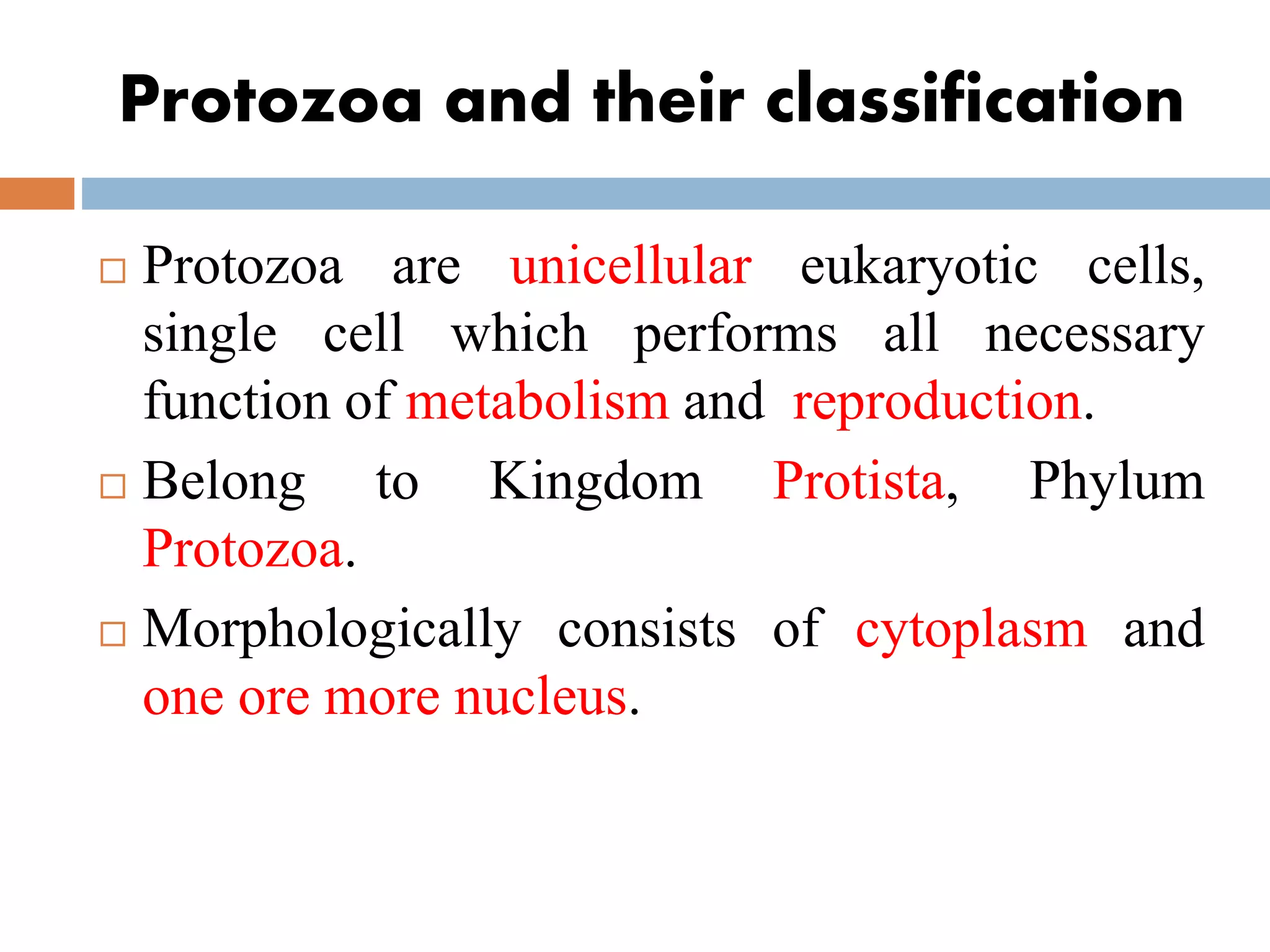 medical protozology introduction | PPTX