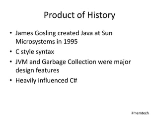 Intro to memtech java | PPT