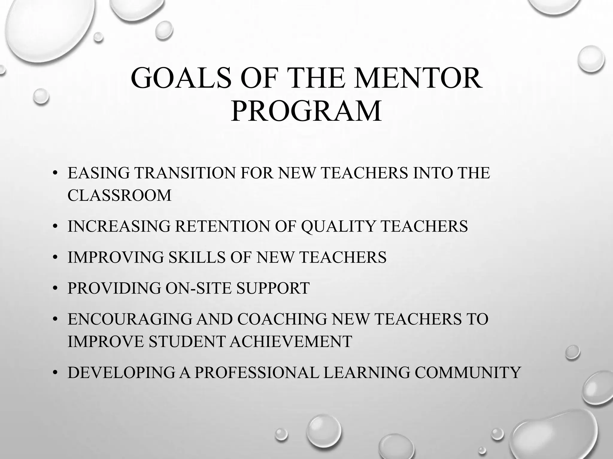 Introduction to mentoring/ new teacher mentoring program | PPTX