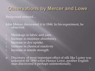 Mercirization | PPTX | Needlework | Arts and Crafts