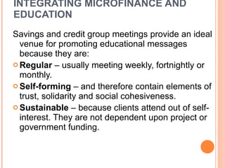 Poverty, Development, Microfinance-an introduction to Microfinace | PPT