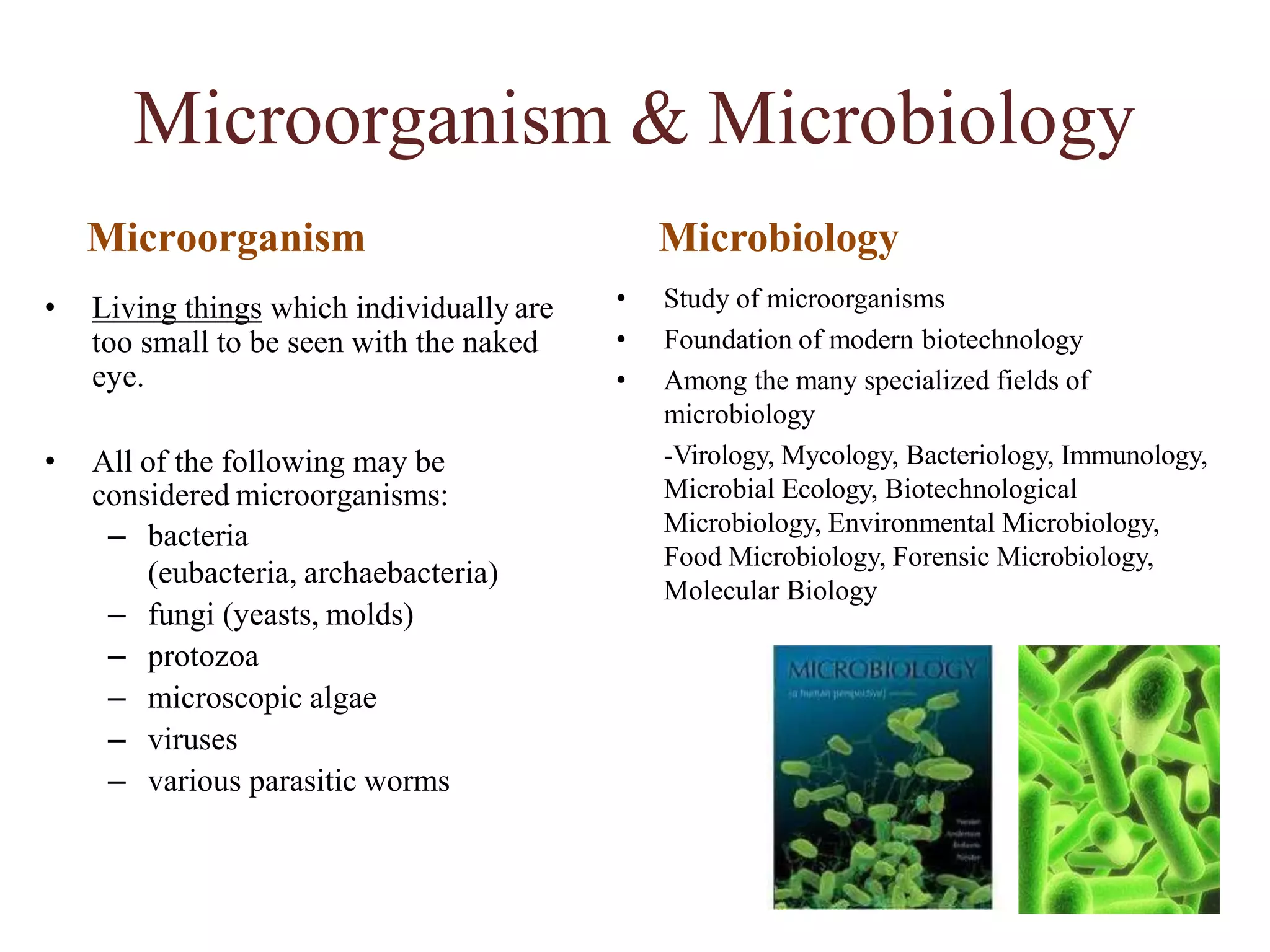 INTRODUCTION TO MICROBIOLOGY | PPTX