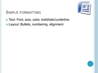 Introduction to microsoft office | PPT
