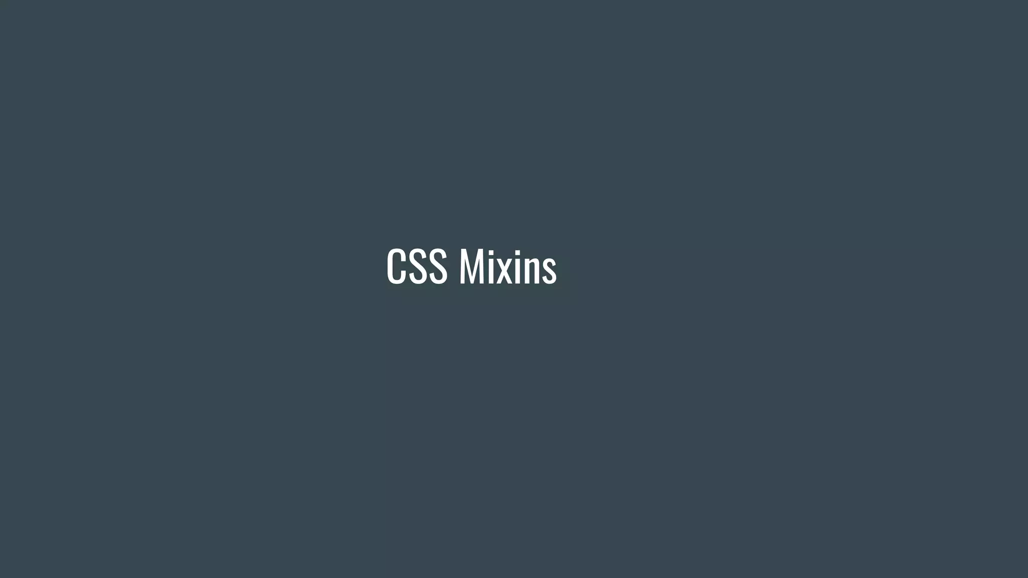 Introduction to Mixins & OOPS | PPT