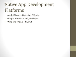 Introduction to Mobile Apps | PPTX
