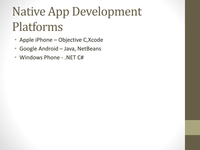Introduction to Mobile Apps | PPTX | Operating Systems | Computer ...
