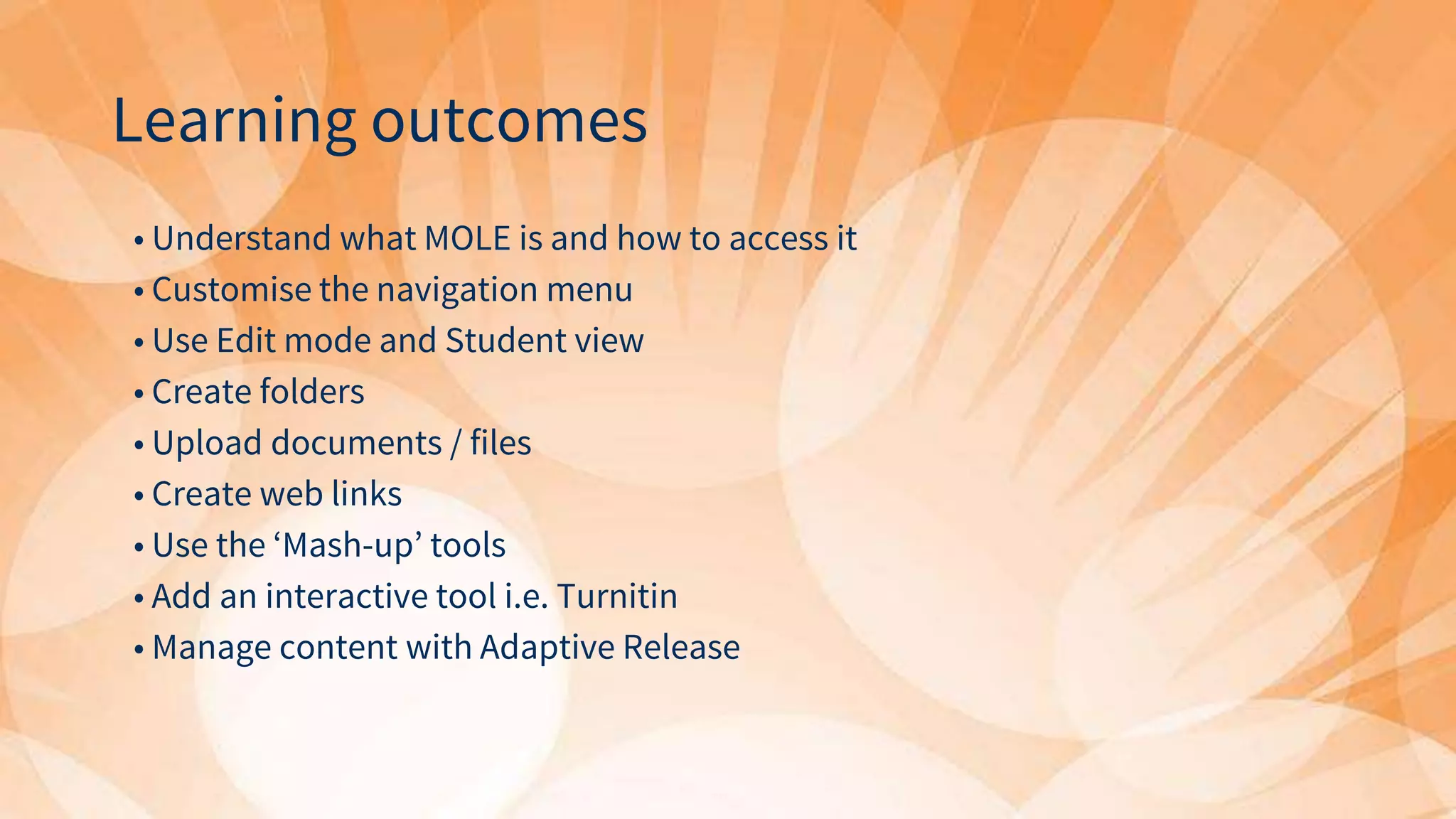 Introduction to MOLE | PPT