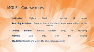 Introduction to MOLE | PPT