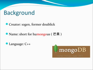 Intro to mongo db | PPT