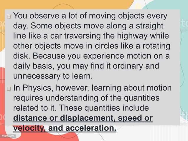introduction to motion.pptx | Physics | Science
