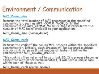 Introduction to MPI | PPT