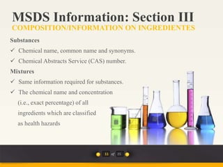 Introduction to MSDS | PPTX