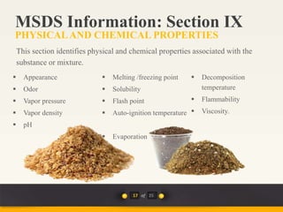 Introduction to MSDS | PPTX