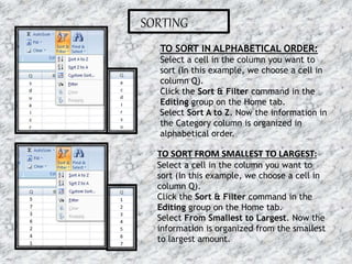 Intro to ms excel | PPTX
