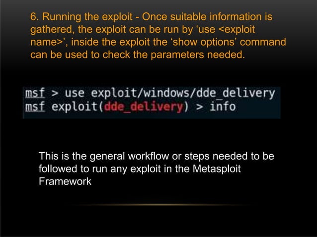 Intro to exploits in metasploitand payloads in msfvenom | PPT