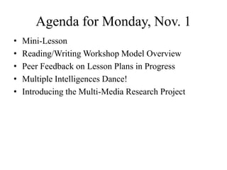 Intro to multimedia research project | PPTX