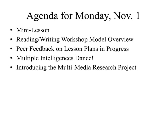 Intro to multimedia research project | PPTX