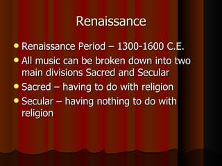 Intro to music history | PPT