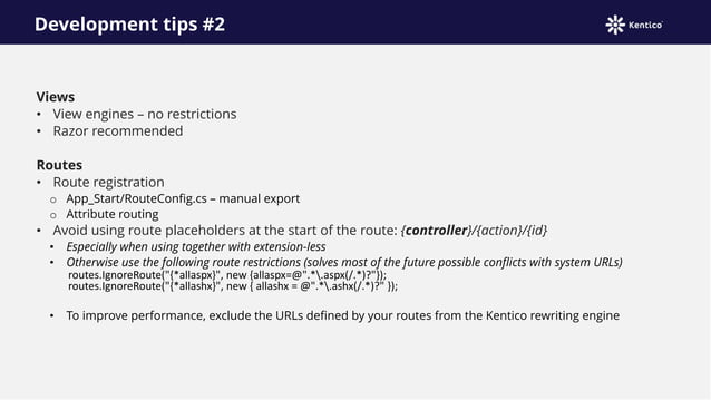 Using MVC with Kentico 8 | PPT