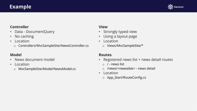 Using MVC with Kentico 8 | PPT
