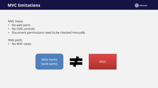Using MVC with Kentico 8 | PPT