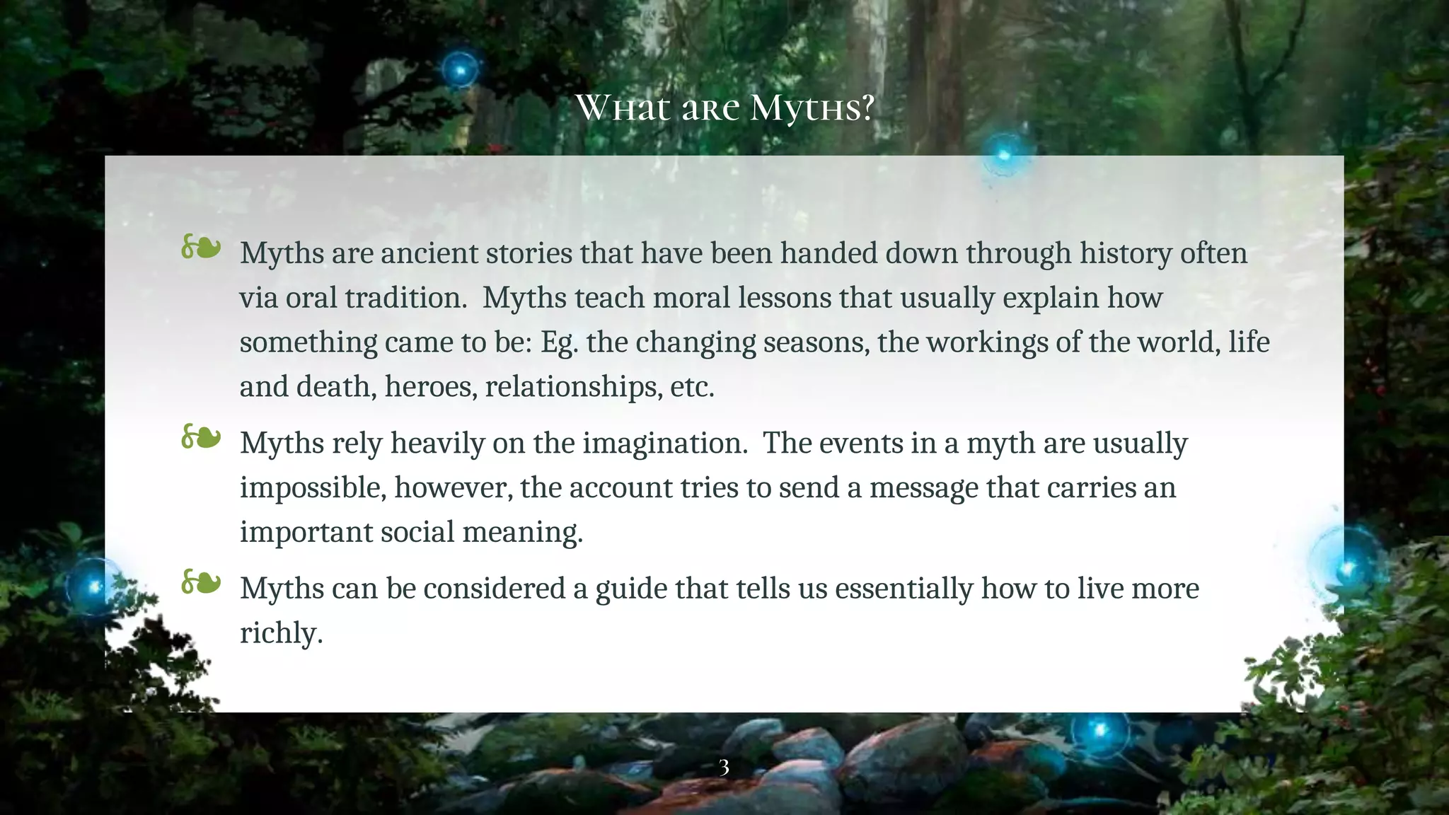 Intro to mythology | PPT