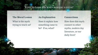 Intro to mythology | PPTX