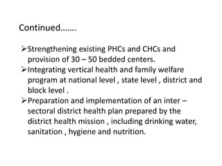 Intro to National Rural Health Mission by Chetan Sharma | PPT