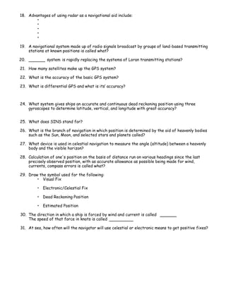 Intro to Navigation Part 2 | PDF | Geography | Science