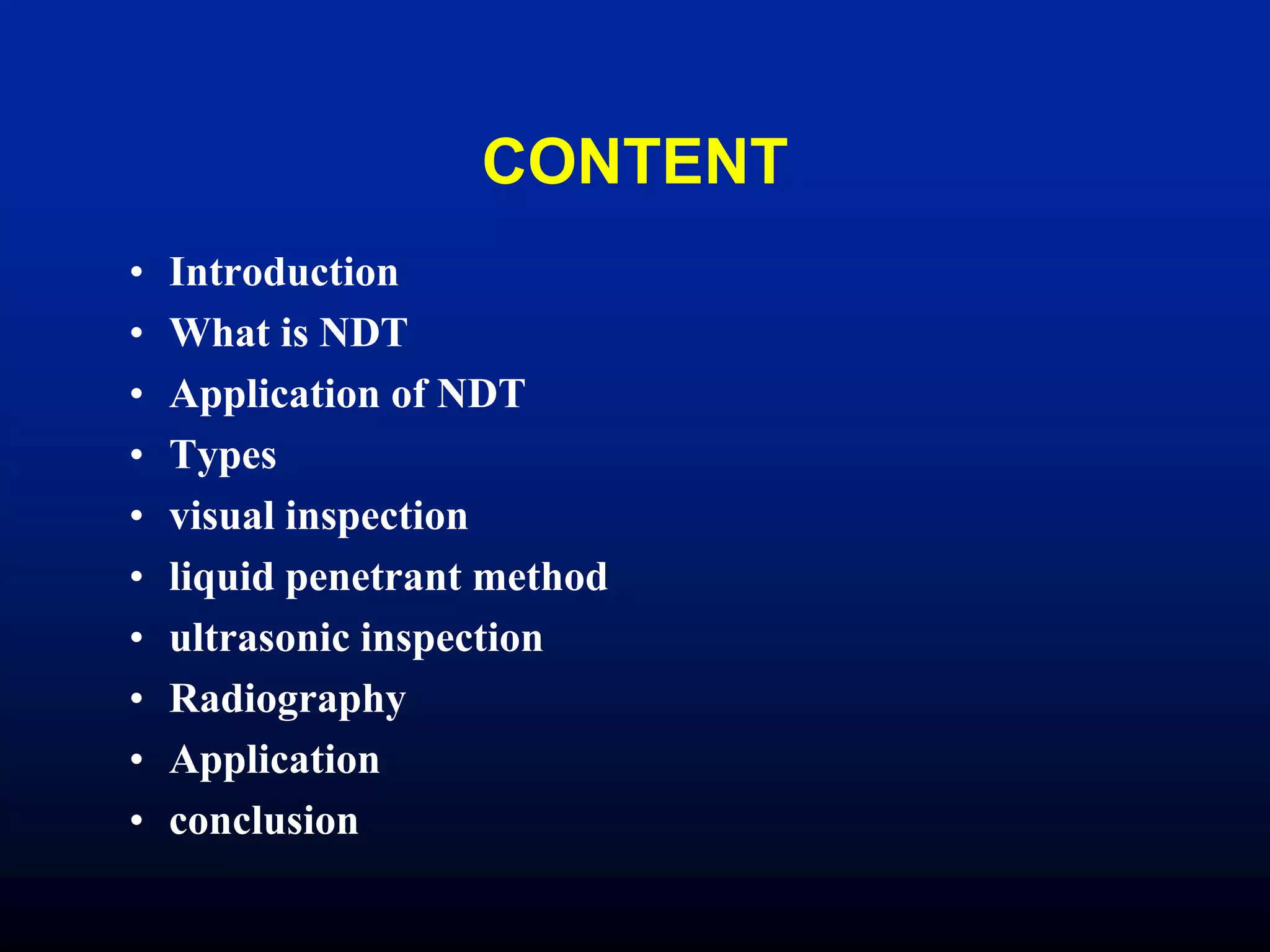 Intro to ndt ashish 1 | PPTX