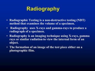 Intro to ndt ashish 1 | PPTX